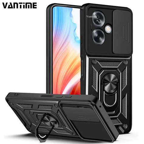 Vantime For Oppo A79 5g Phone Case Slide Camera Cover Kickstand Hard