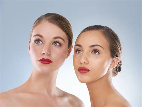 Staying Forever Beautiful Studio Beauty Shot Of A Two Young Models