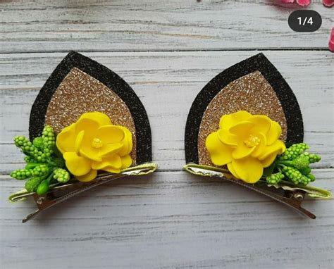 Аксессуары для волос ручной работы. Заколки-ушки | Earrings, Jewelry ...