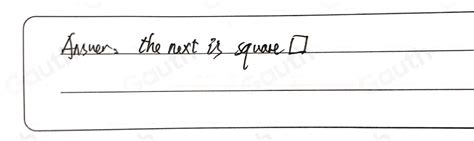 solved what to do each item below shows a pattern answer [algebra