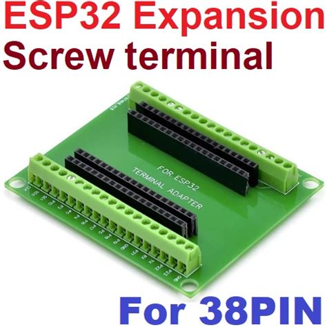 Esp32 Expansion Breakout Board Screw Terminal For 38pin Esp Wroom 32 Microcontroller Development