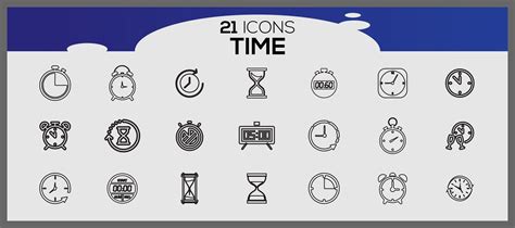 Time Icons Collection Watches Icon Set Clock Icons Set 41144988