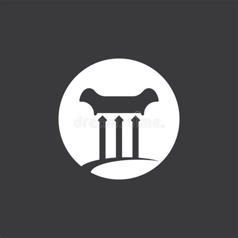 Business Pillar Column Logo Vector Symbol Icon Stock Illustration Illustration Of Isolated