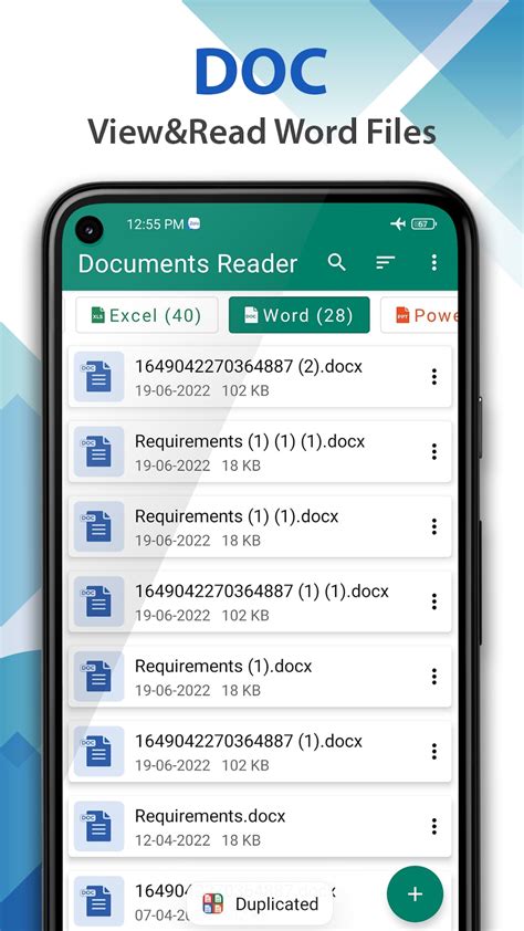 Android 용 Documents Reader Excel Word 다운로드