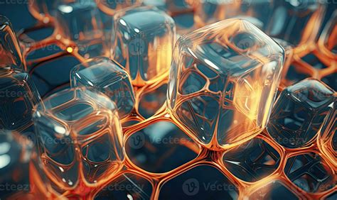Close Up Of A Glass Morphism Effect With A Soft Glow Created With Generative AI Tools 31184101