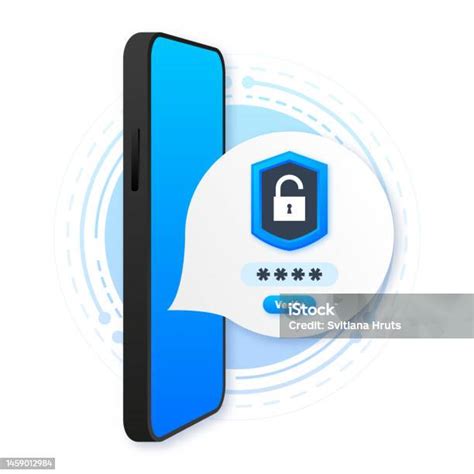 Two Steps Authentication Verification Code Message On Smartphone Notice With Code For Secure