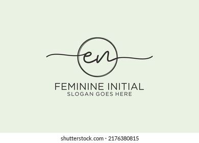 Qc Handwriting Logo Circle Template Vector Stock Vector Royalty Free Shutterstock