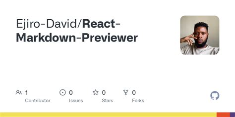 Github Ejiro Davidreact Markdown Previewer