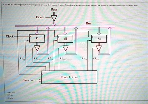 solved consider the following circuit in which registers can swap