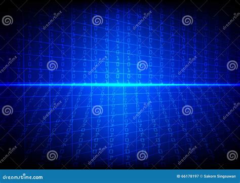 Technology Binary Background Binary On Green Background Vector
