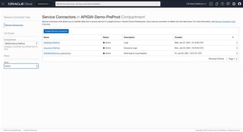 get insight into api gateway logs using oci logging analytics