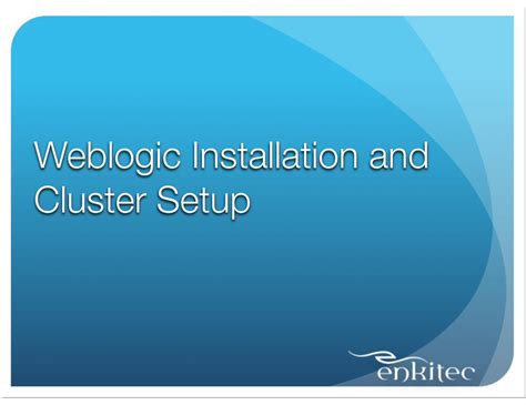 pdf weblogic overview presentation key doc developpement dokumen tips