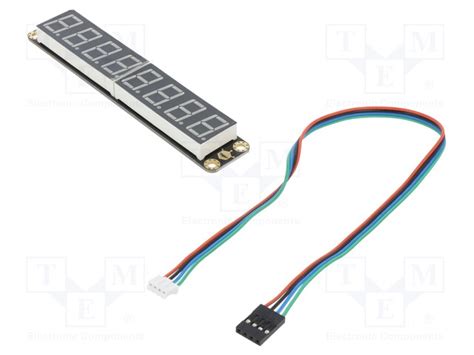 dfr0646 r dfrobot 디스플레이 led 문자 수 8 빨간색 117x22mm 5vdc 상호 작용