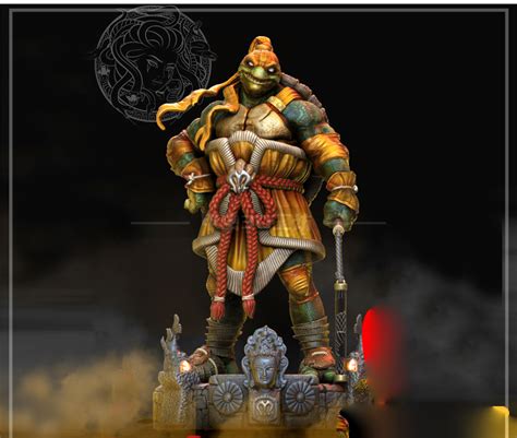 Stl File Tmnt Mikey 🗡️・3d Printing Design To Download・cults