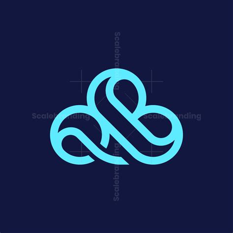 Letter QB Cloud Logo Scalebranding