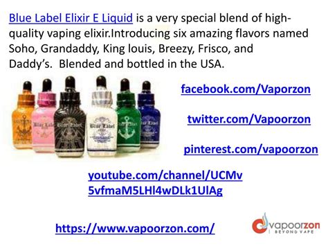 Ppt Blue Label Elixir E Liquid Blue Label E Juice Blue Label Elixir Powerpoint