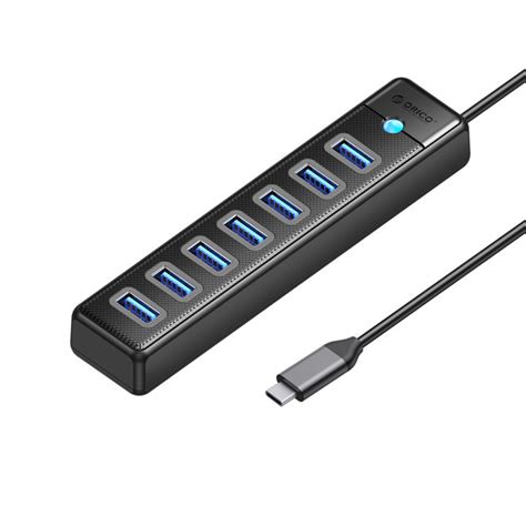 Orico Usb3 0 Hub 7 Port Splitte High Speed Notebook Extension For Computer Laptop Accessories