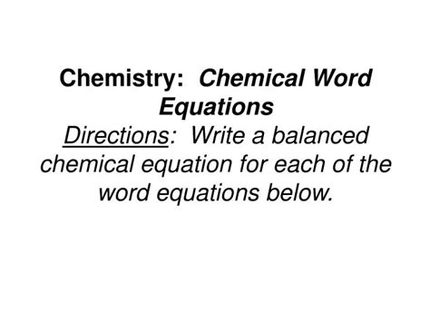 Writing Equation Worksheets Ii Write Each Formula Correctly Using Subscripts