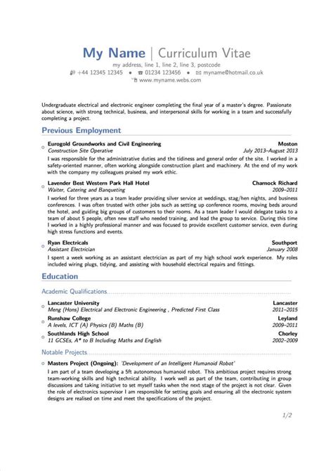 best latex resume and cv templates in one place