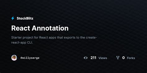 React Annotation Stackblitz