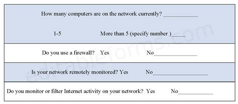Network Survey Form Editable Pdf Forms