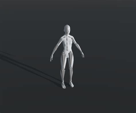 artstation male and female body base mesh 28 animations 3d model