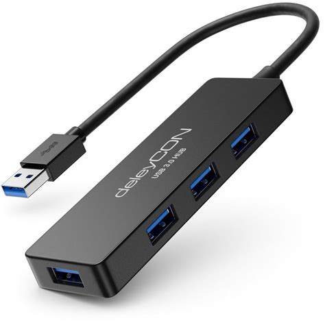 deleyCON »deleyCON 4 Port USB 3.0 HUB USB Erweiterung PC Computer ...