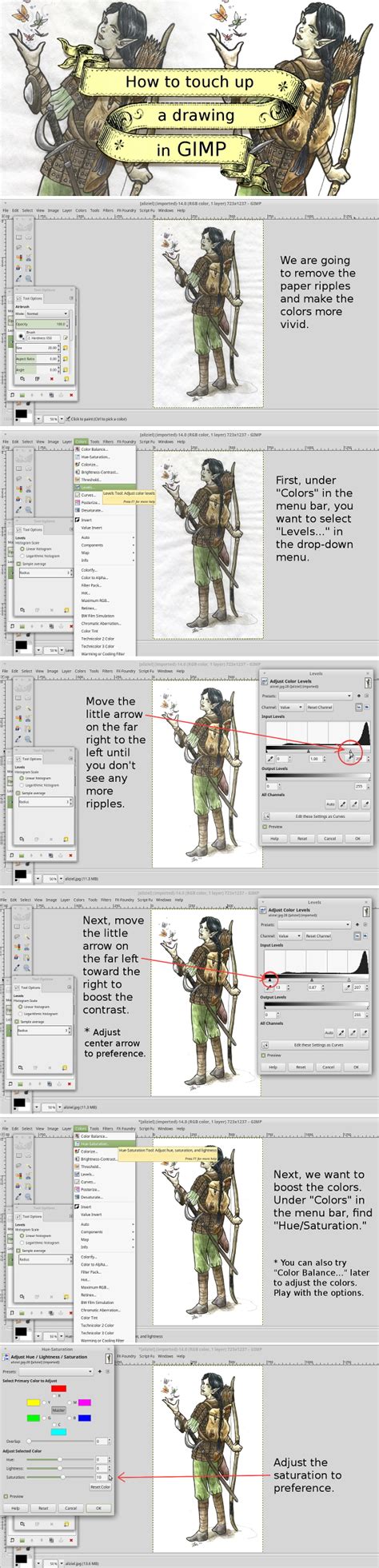 Use GIMP Perspective Tool To Fix Drawings 1 By TheBrassGlass On DeviantArt