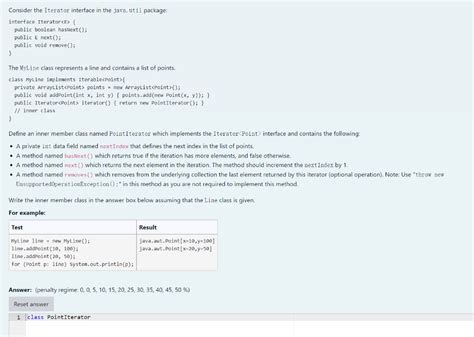 Solved Consider The Iterator Interface In The Javautil