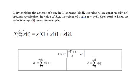 Solved By Applying The Concept Of Array In C Language Chegg