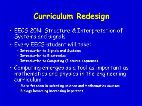 curriculum redesign