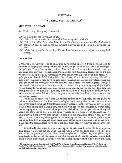 CHNG 4 S Khac Bit V Van Hoa PDF | PDF