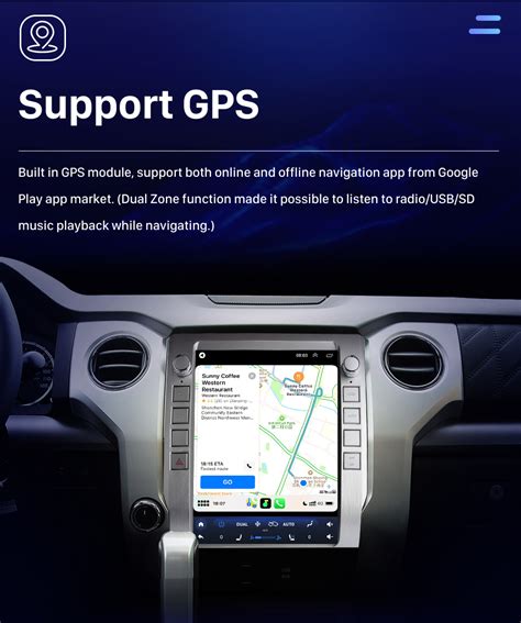 Carplay Android Auto For 2014 2015 2016 2017 2018 Toyota Tundra Gps