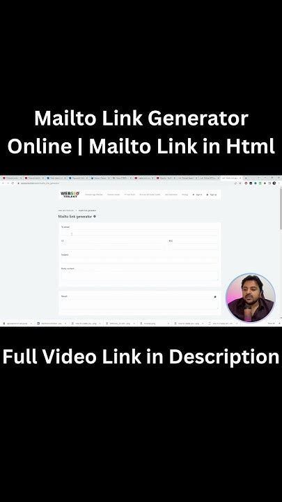 Mailto Link Generator Online Mailto Link In Html Linkgenerator