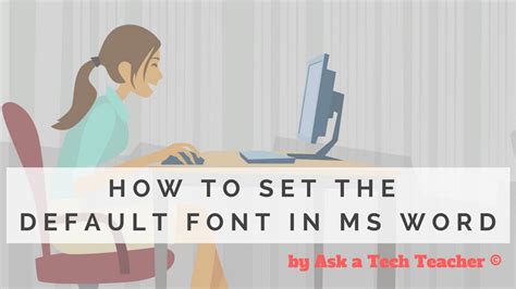 How To Set Default Font In MS Word YouTube