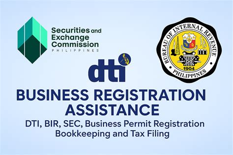 Dti Bir Sec And Other Business Registration Assistance Pampanga Are