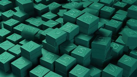 Stack Green Background With Stacks Of Whatsapp Badges In 3d Render