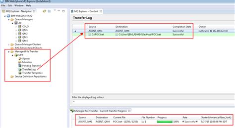 Working With IBM MQ Managed File Transfer MQMFT Integration