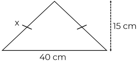 Use Pythagoras Theorem With Isosceles Triangles