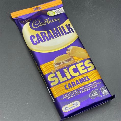 New Cadbury Caramilk Slices Caramel Block 165g Aus Special Edition