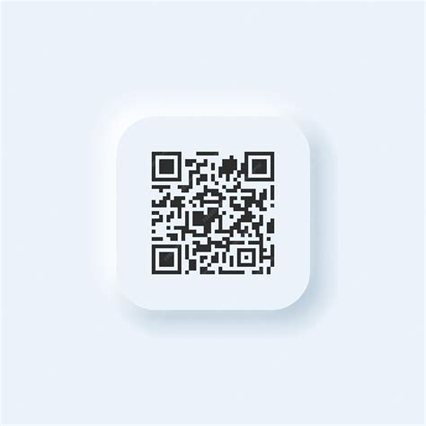 Premium Vector Vector Neumorphic Style Qr Code Button For Ui Design