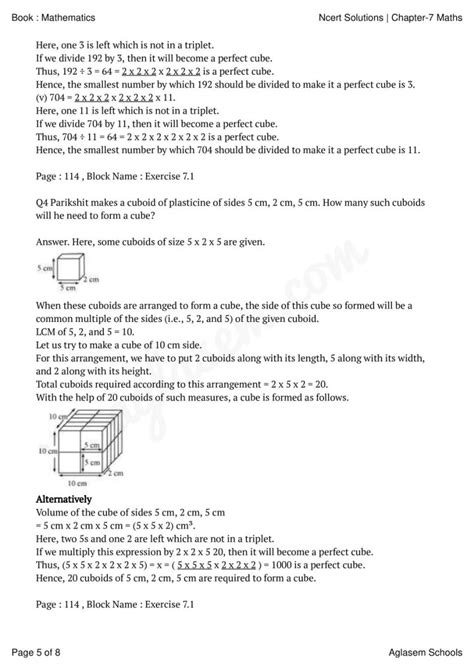 Ncert Solutions Class 8 Maths Chapter 7 Cubes And Cube Roots