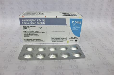 Zolmitriptan Tablets 25mg Manufacturers Pan India Supplier