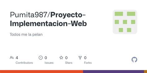 GitHub Pumita Proyecto Implementacion Web Todos Me La Pelan