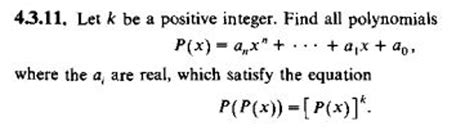 Solved Let K Be A Positive Integer Find All Polynomials