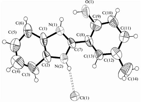 The Molecular Structure Of Hl · Hcl Showing The Atomlabelling Scheme Download Scientific