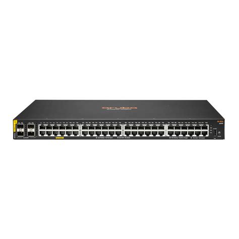 Hpe Aruba 6000 48g Class4 Poe 4sfp 370w Switch Kytkin 48 Porttia Hallinnoitu Telineeseen