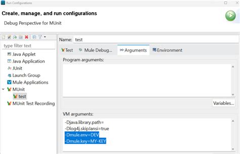 Munit Set Or Overwire Global Property Configuration