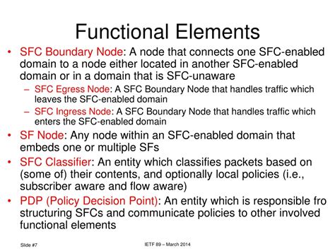 Ppt Service Function Chaining Framework And Architecture Draft