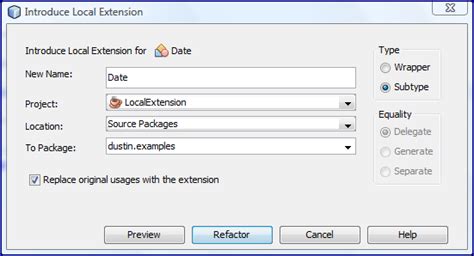 Inspired By Actual Events NetBeans 7 2 Generating Introduce Local Extensions
